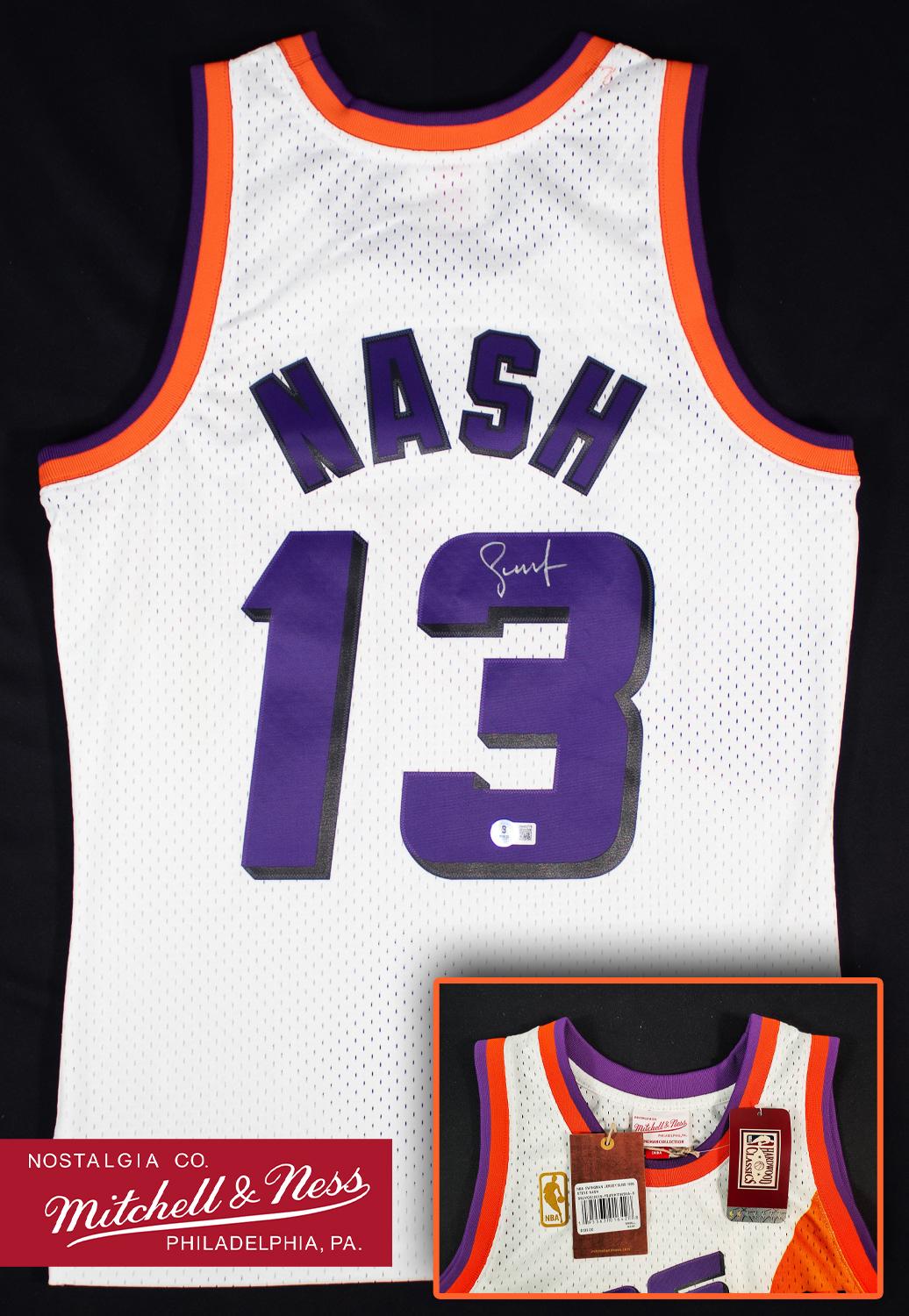 Steve Nash Signed Phoenix Suns Mitchell & Ness Throwback 1996-97 NBA ...
