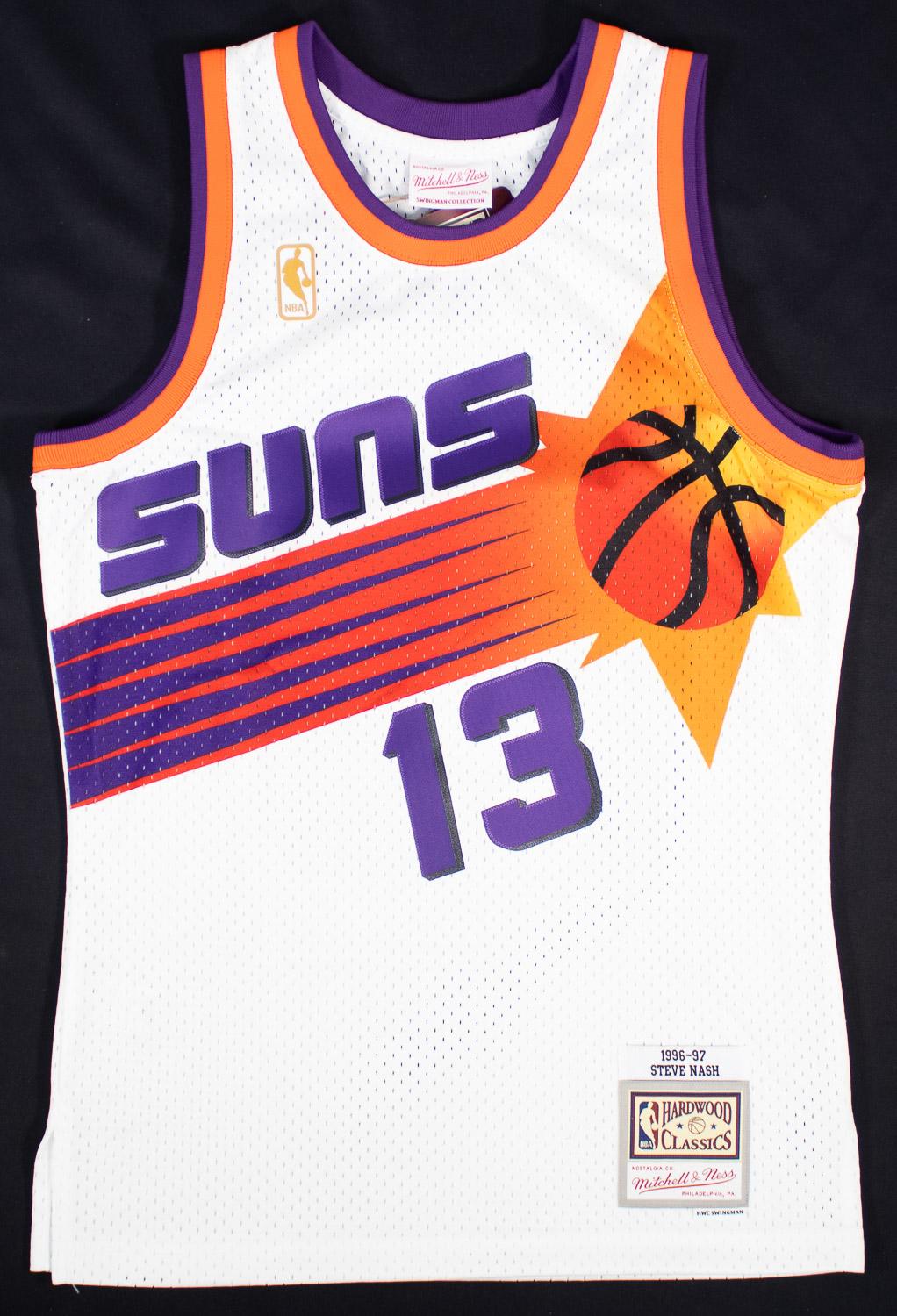 Steve Nash Signed Phoenix Suns Mitchell & Ness Throwback 1996-97 NBA ...