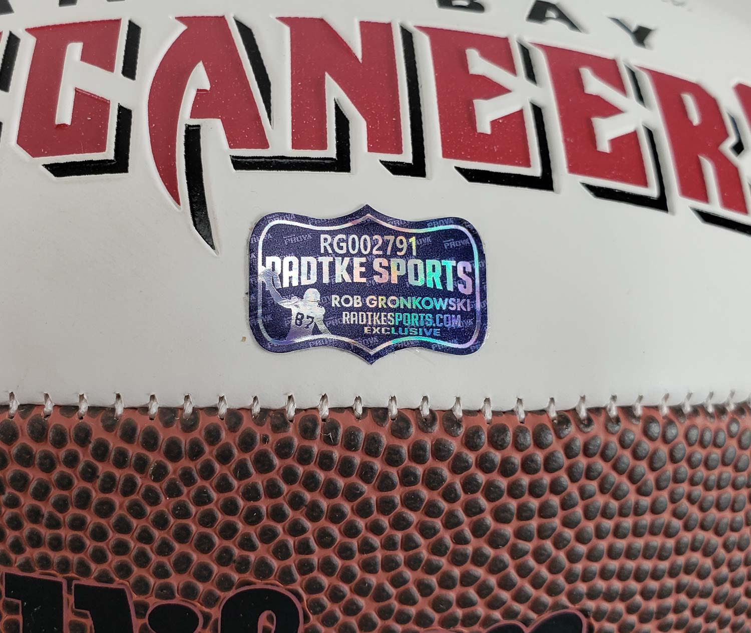 Rob Gronkowski Signed Tampa Bay Buccaneers Logo Football (Radtke ...