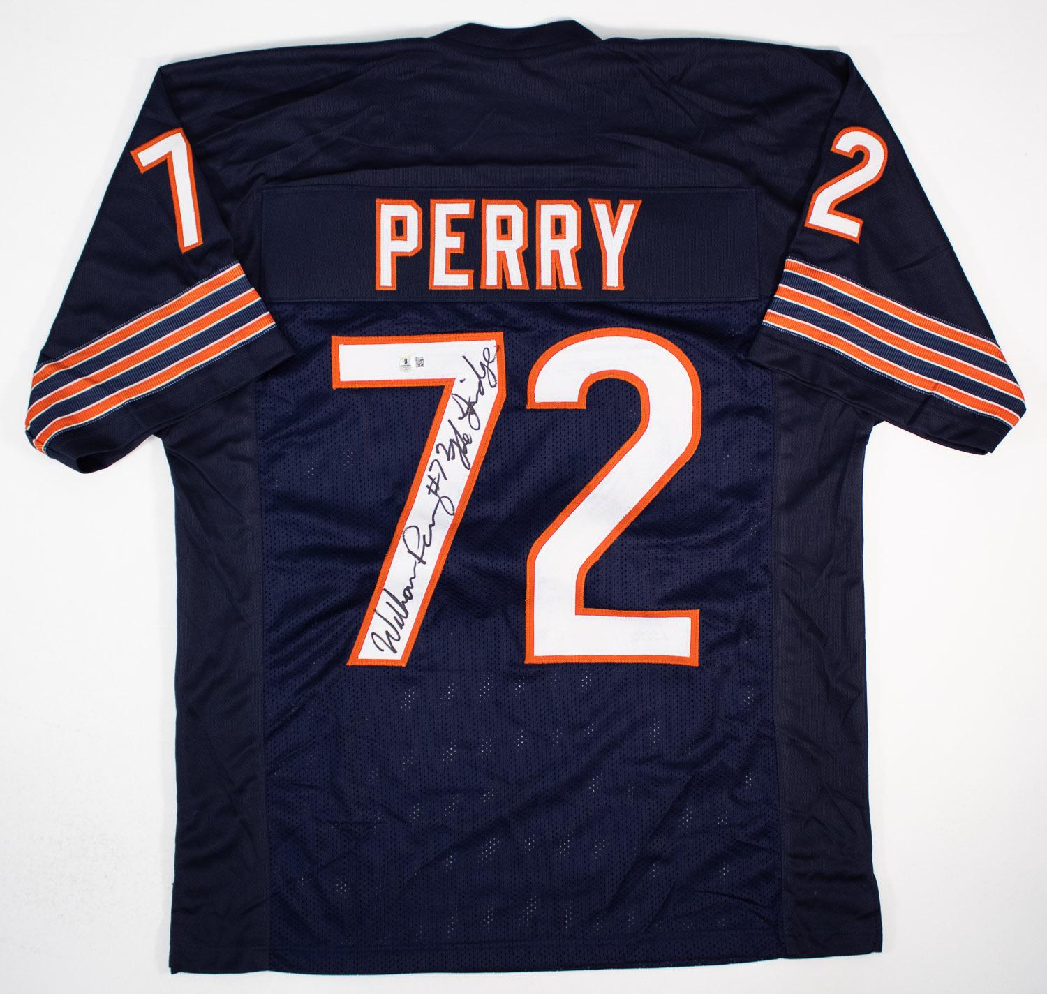 William Perry "The Fridge" Signed Chicago Bears Custom Jersey (Beckett ...