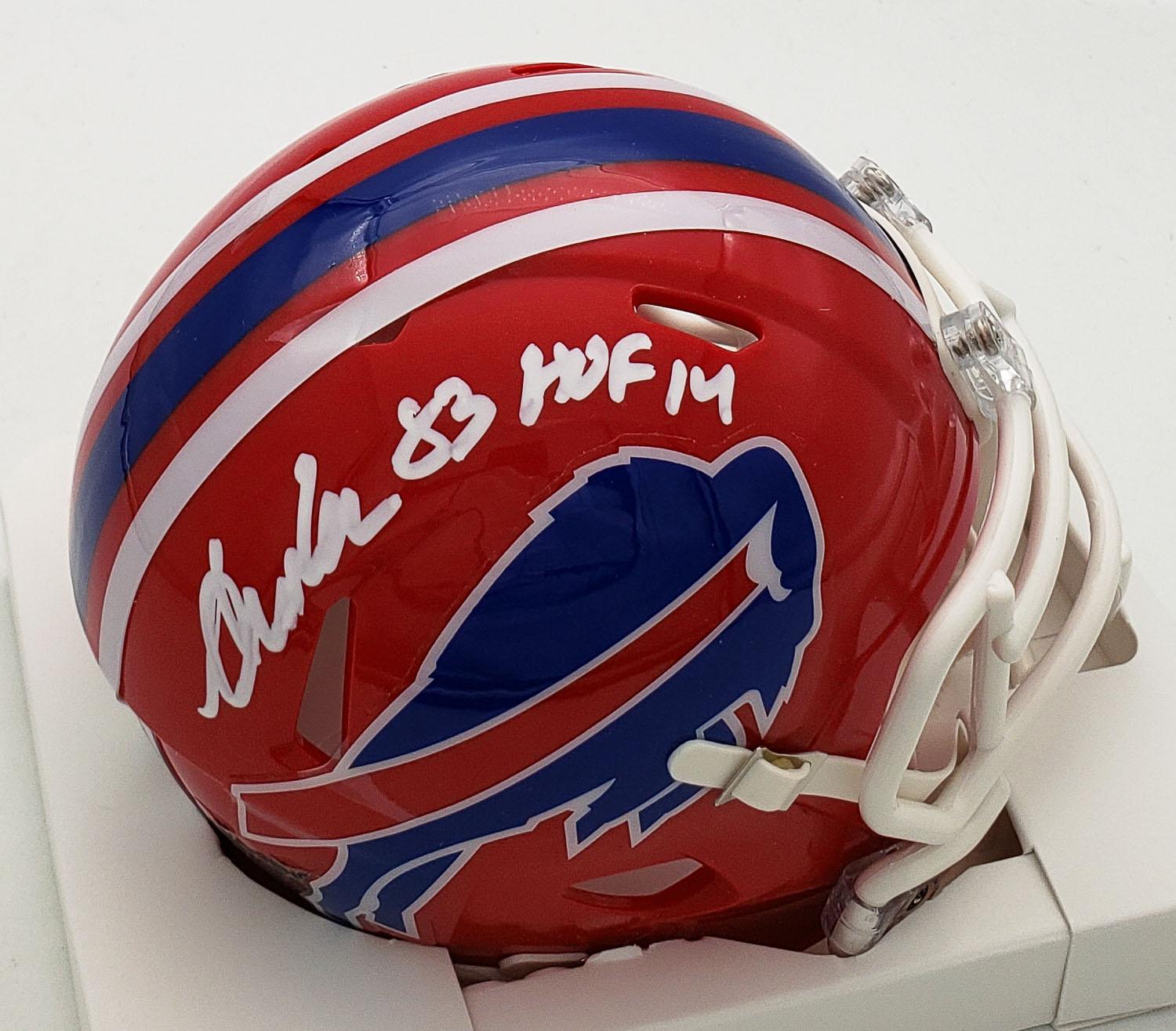 Andre Reed "HOF 14" Signed Buffalo Bills Speed Mini Helmet (JSA Witness ...
