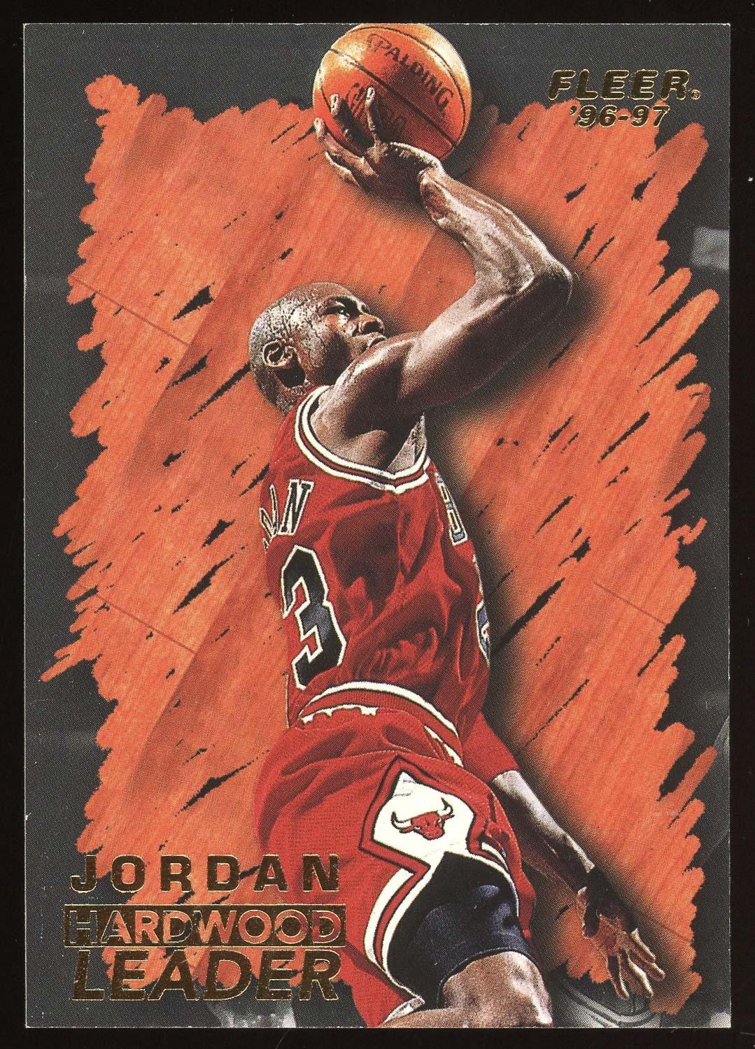 Michael Jordan 1996 Fleer Hardwood Leader Card #123 | Auction of Champions