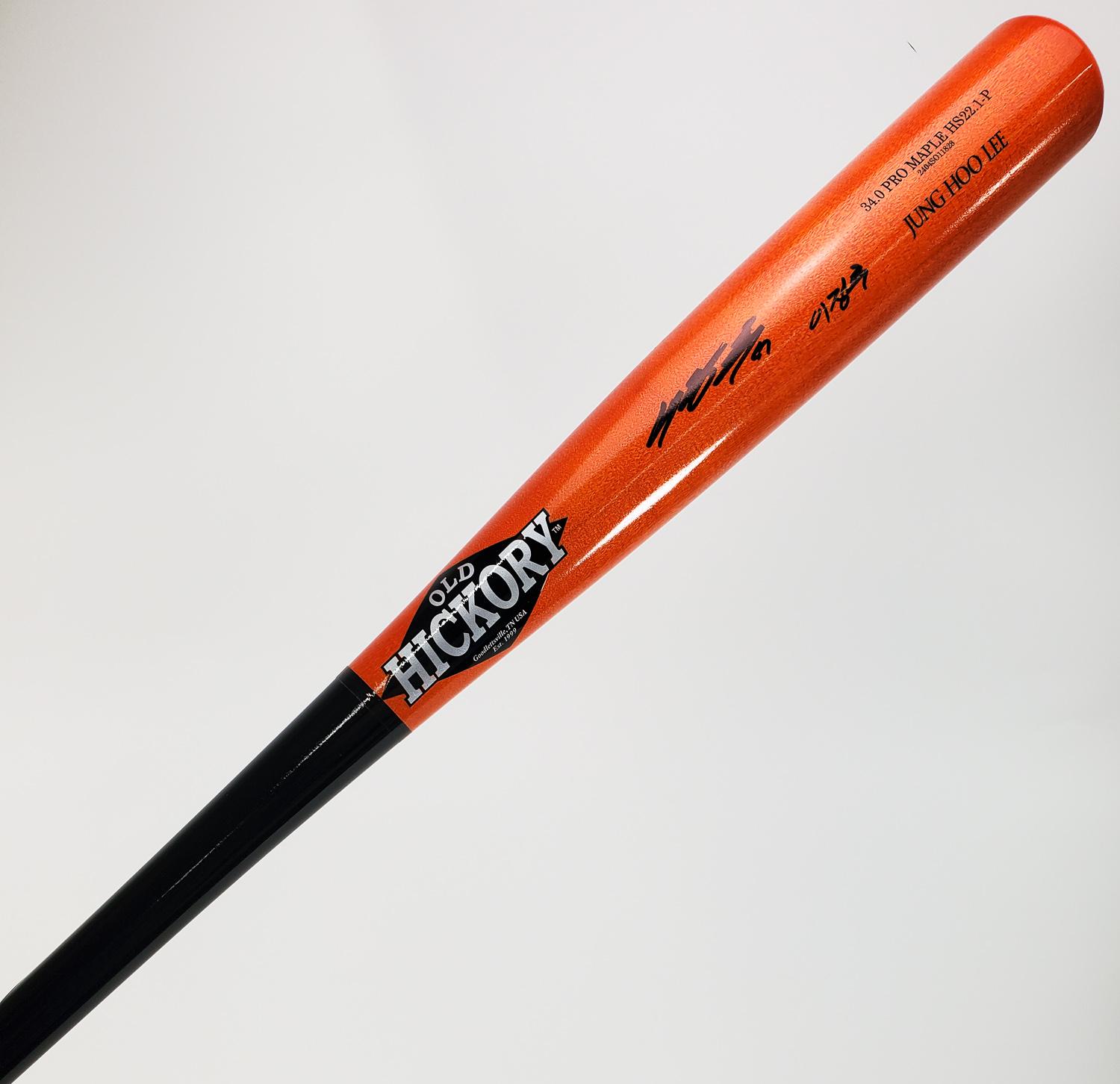 Jung Hoo Lee (English & Korean) Signed Old Hickory Game Model Baseball ...