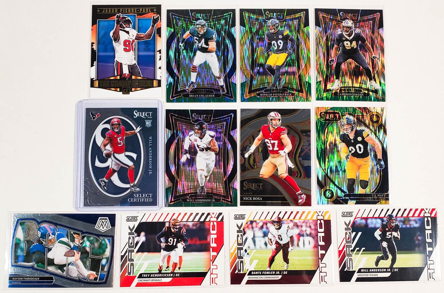 Lot of (12) Football Insert Cards | Auction of Champions