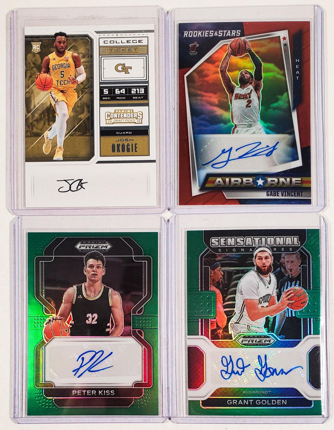 Lot of (4) Autograph Basketball Cards | Auction of Champions