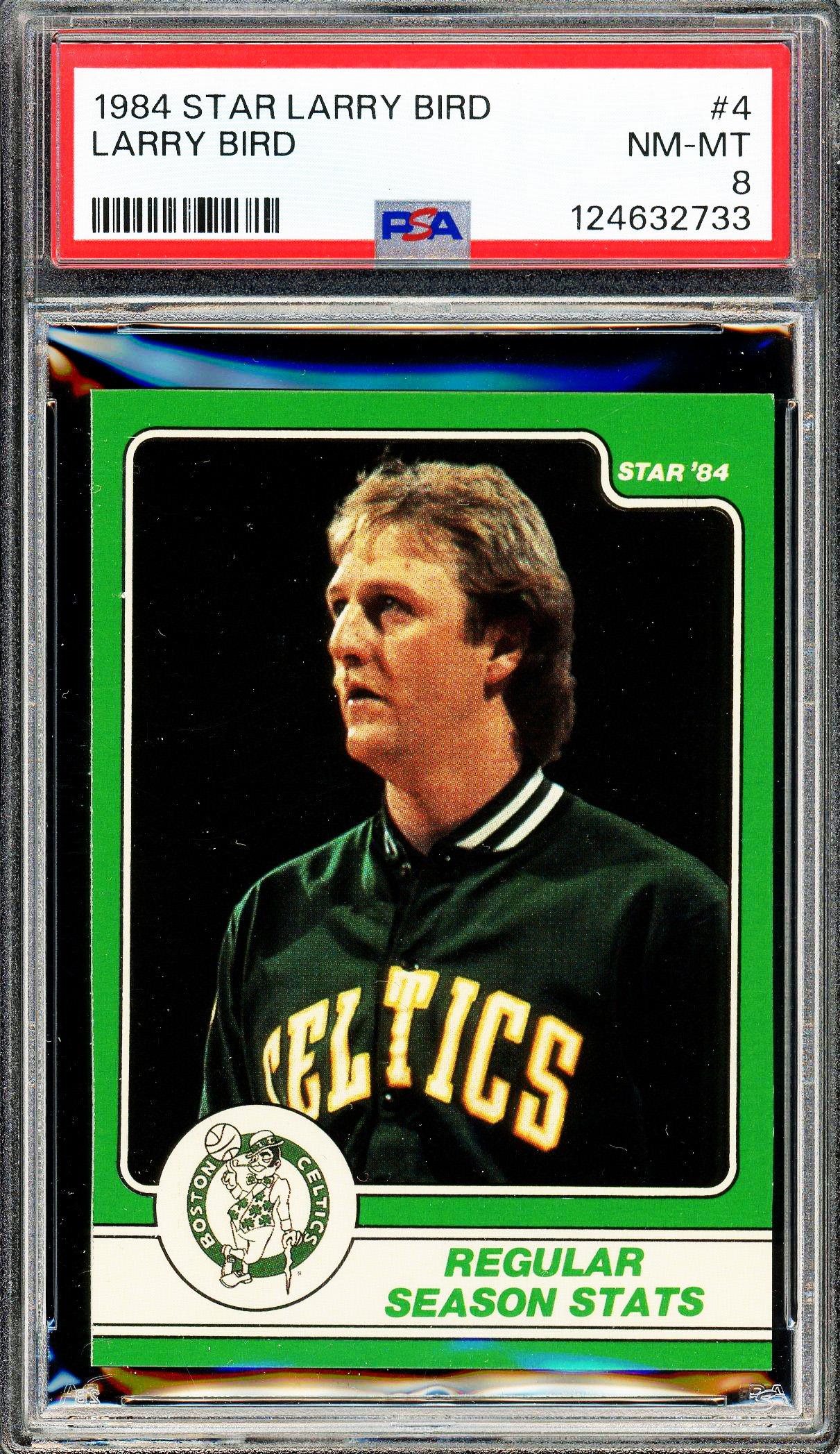 Larry Bird 1984 Star Card #4 PSA 8 | Auction of Champions