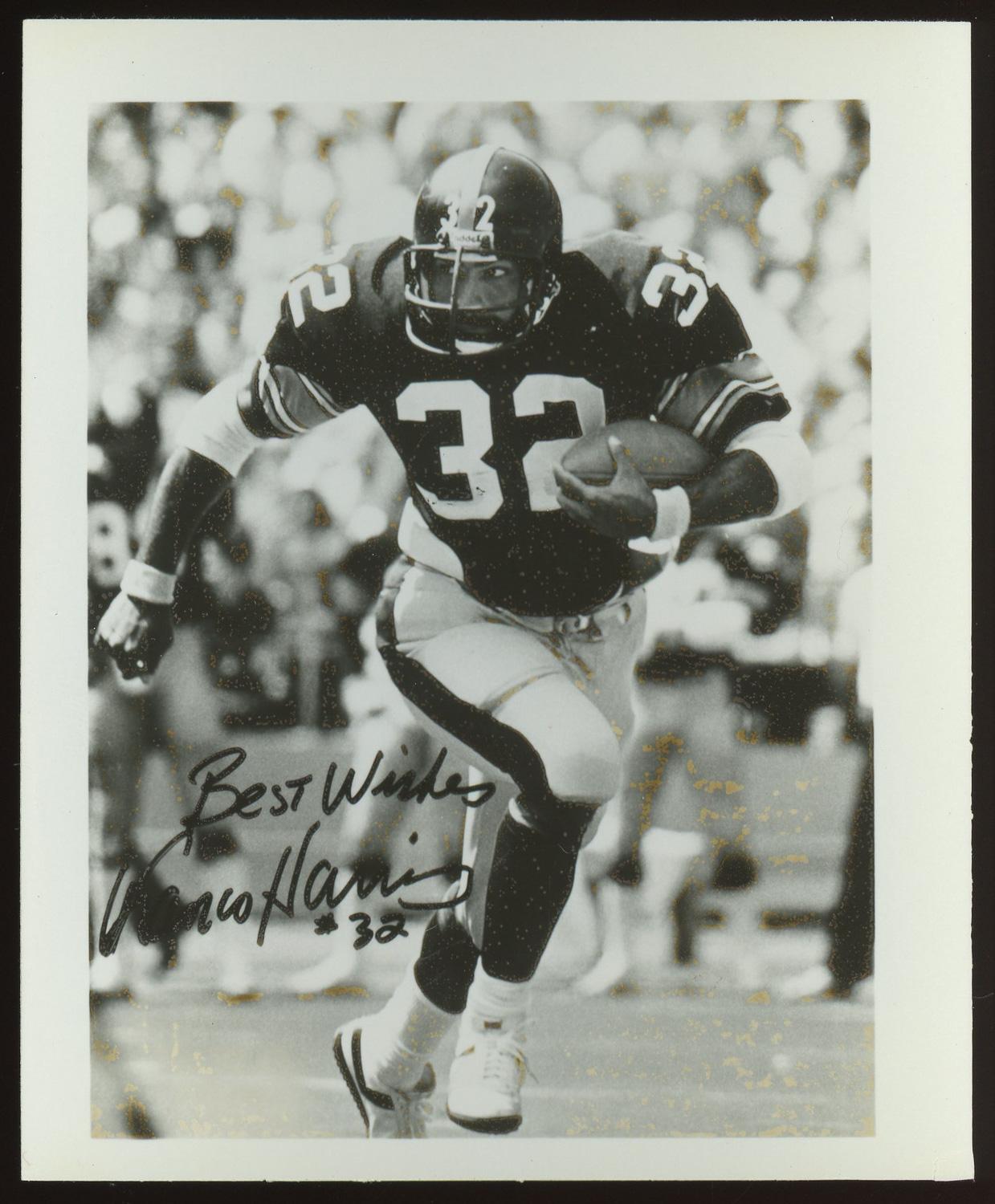 Franco Harris Signed Pittsburgh Steelers 3.5x4.25 Photo (JSA COA) See ...