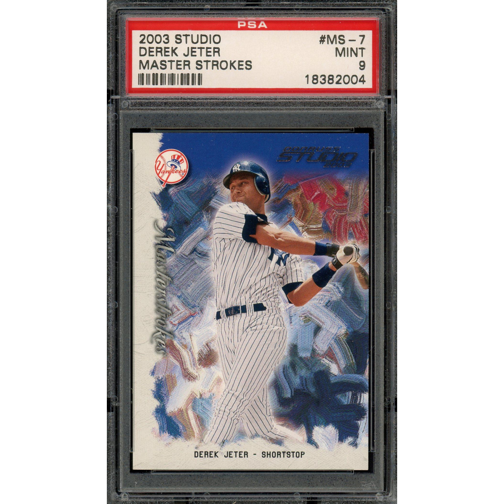 Derek Jeter 2003 Donruss Studio Master Strokes Card 431/1000! PSA 9 ...