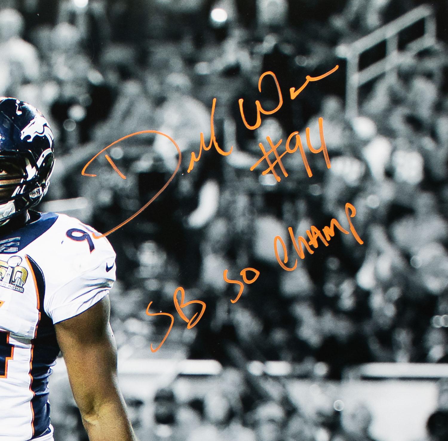 DeMarcus Ware "SB 50 Champs" Signed Denver Broncos 16x20 Photo (Beckett ...