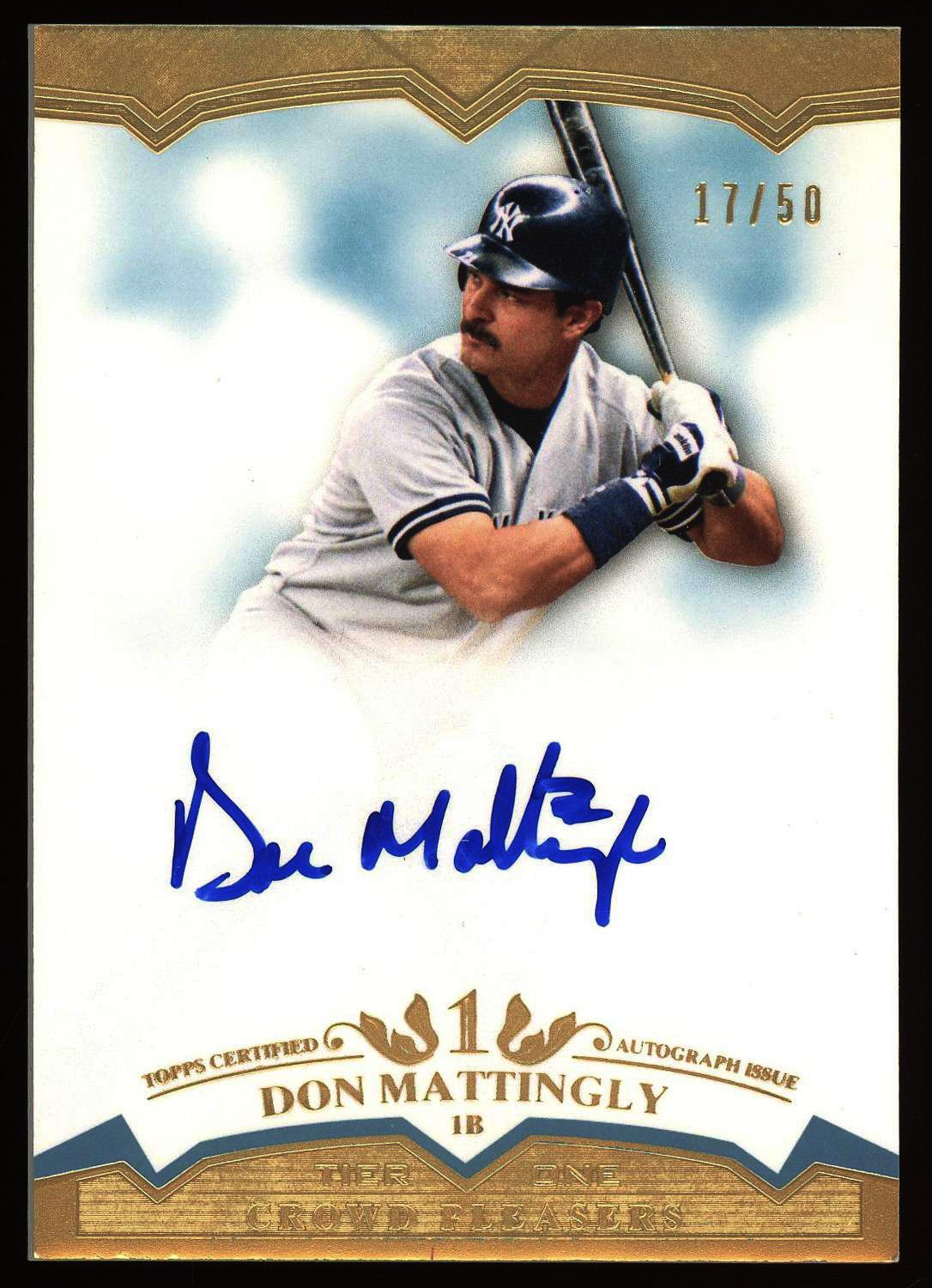Don Mattingly 2011 Topps Tier One Autograph Card 17/50! | Auction of ...