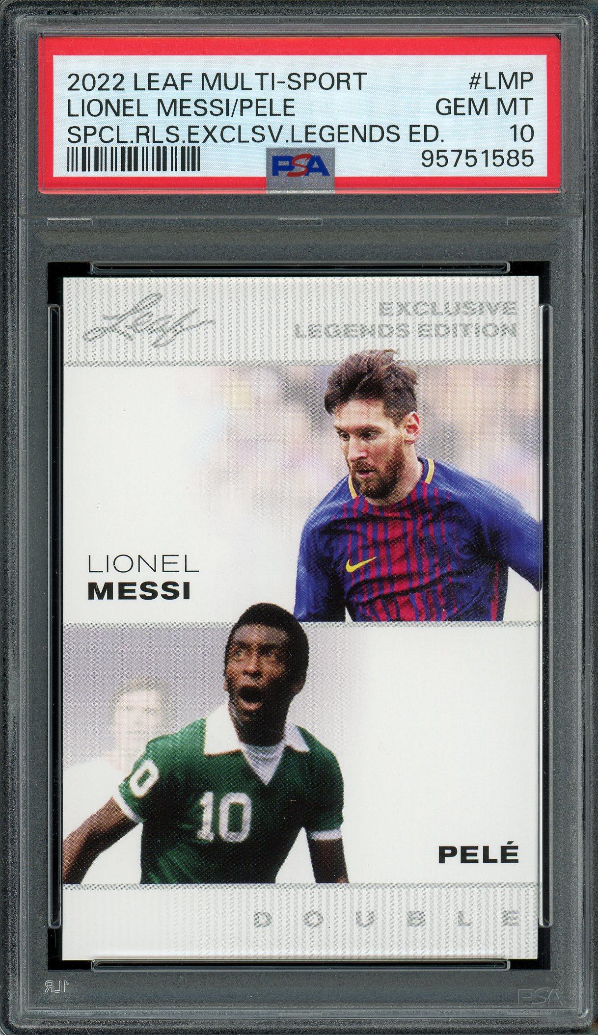 Lionel Messi/Pele 2022 Leaf Multi Sport Special Release Exclusive ...