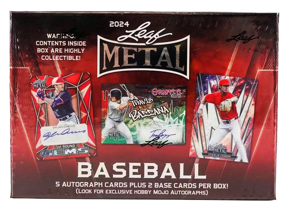 2024 Leaf Metal Baseball Card with 5 Autographed Cards Per Hobby Box ...