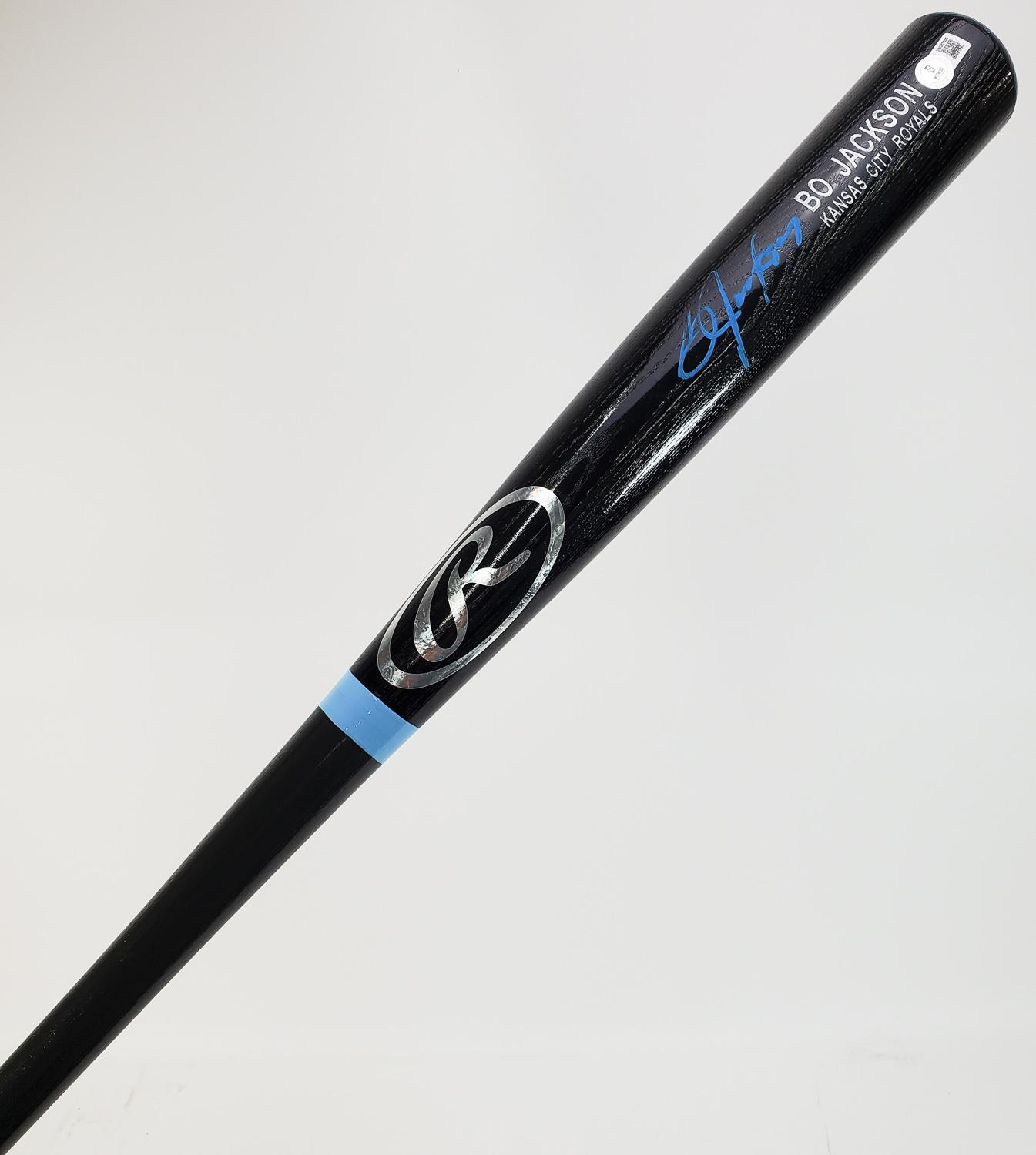 Bo Jackson Signed Rawlings Player Model Baseball Bat (Beckett Witness ...