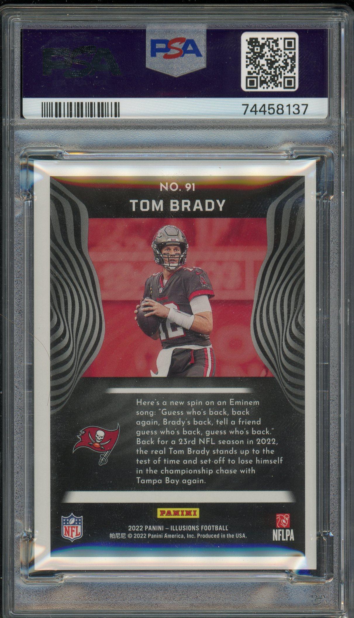 Tom Brady 2022 Panini Illusions T/C Yellow Diamond Card 40/299! PSA Gem ...