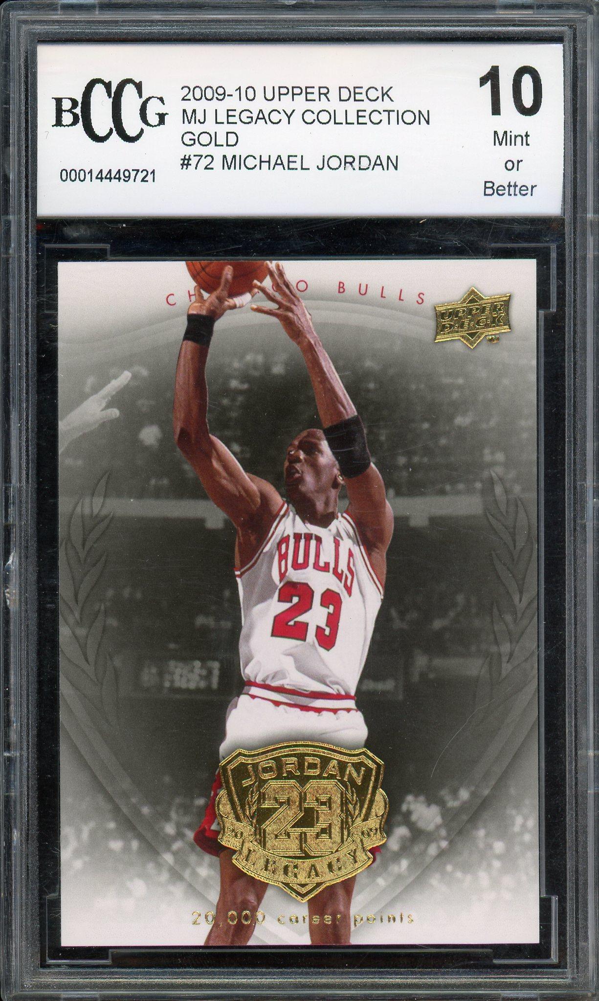 Michael Jordan 2009 Upper Deck MJ Legacy Collection Gold Card #72 ...