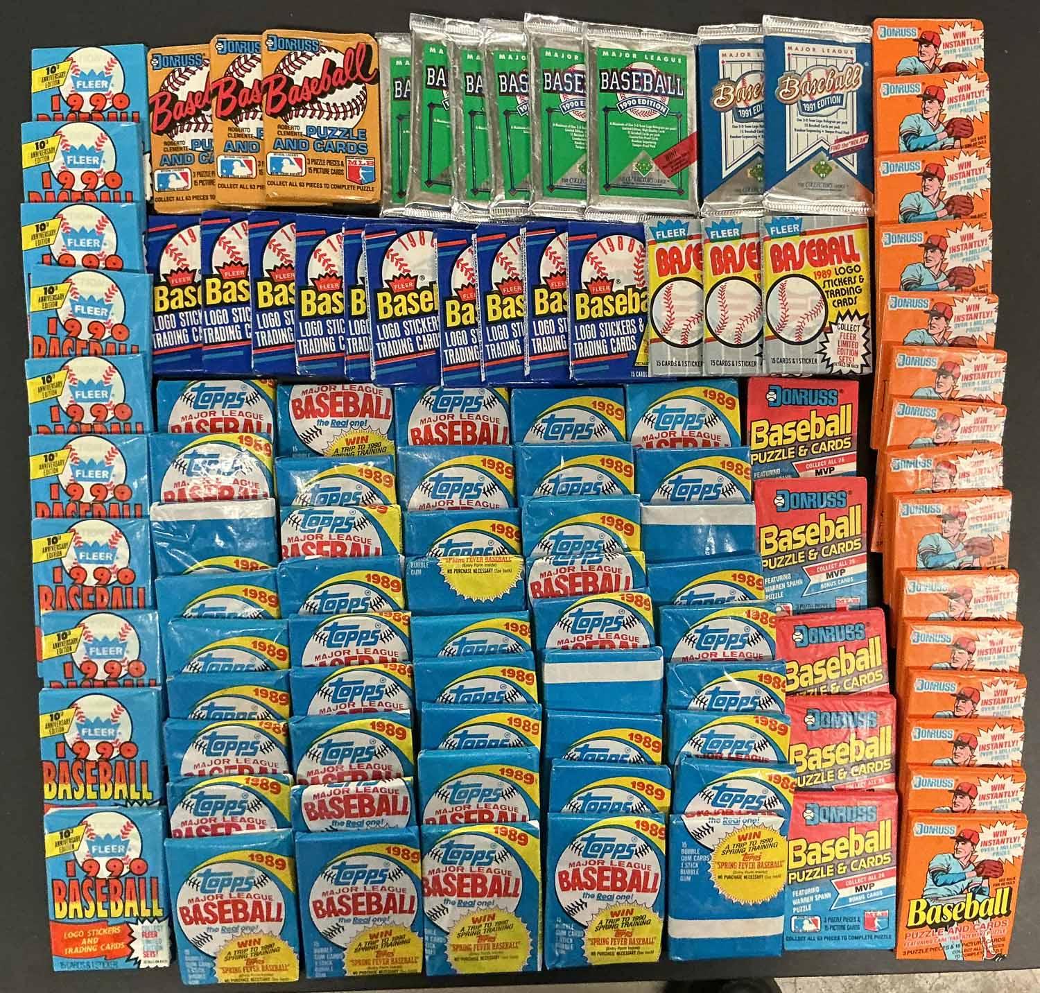 Lot of (100) Sealed Baseball Card Wax Packs | Auction of Champions