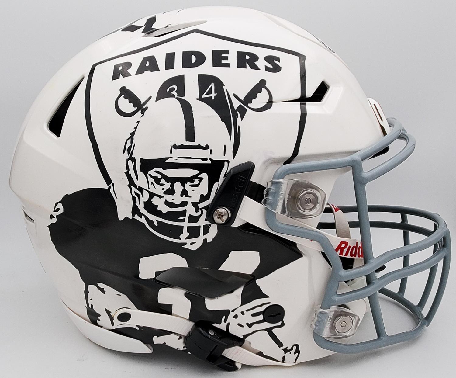 SpeedFlex Helmet: Bo Jackson Signed Full Size Oakland Raiders On Field ...