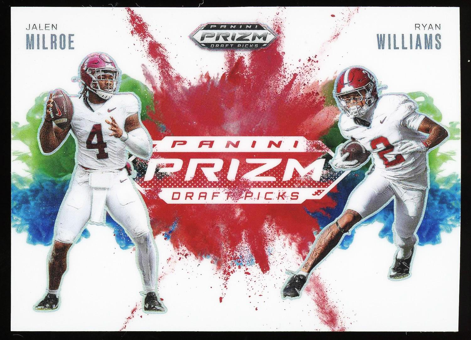 Jalen Milroe & Ryan Williams 2025 Panini Prizm Draft Picks Color Blast ...