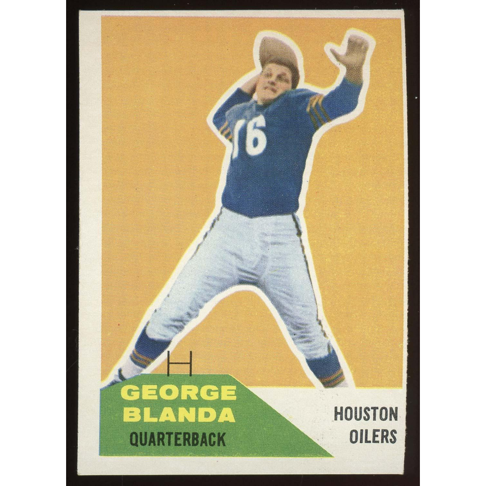 George Blanda 1960 Fleer Card #58 | Auction of Champions