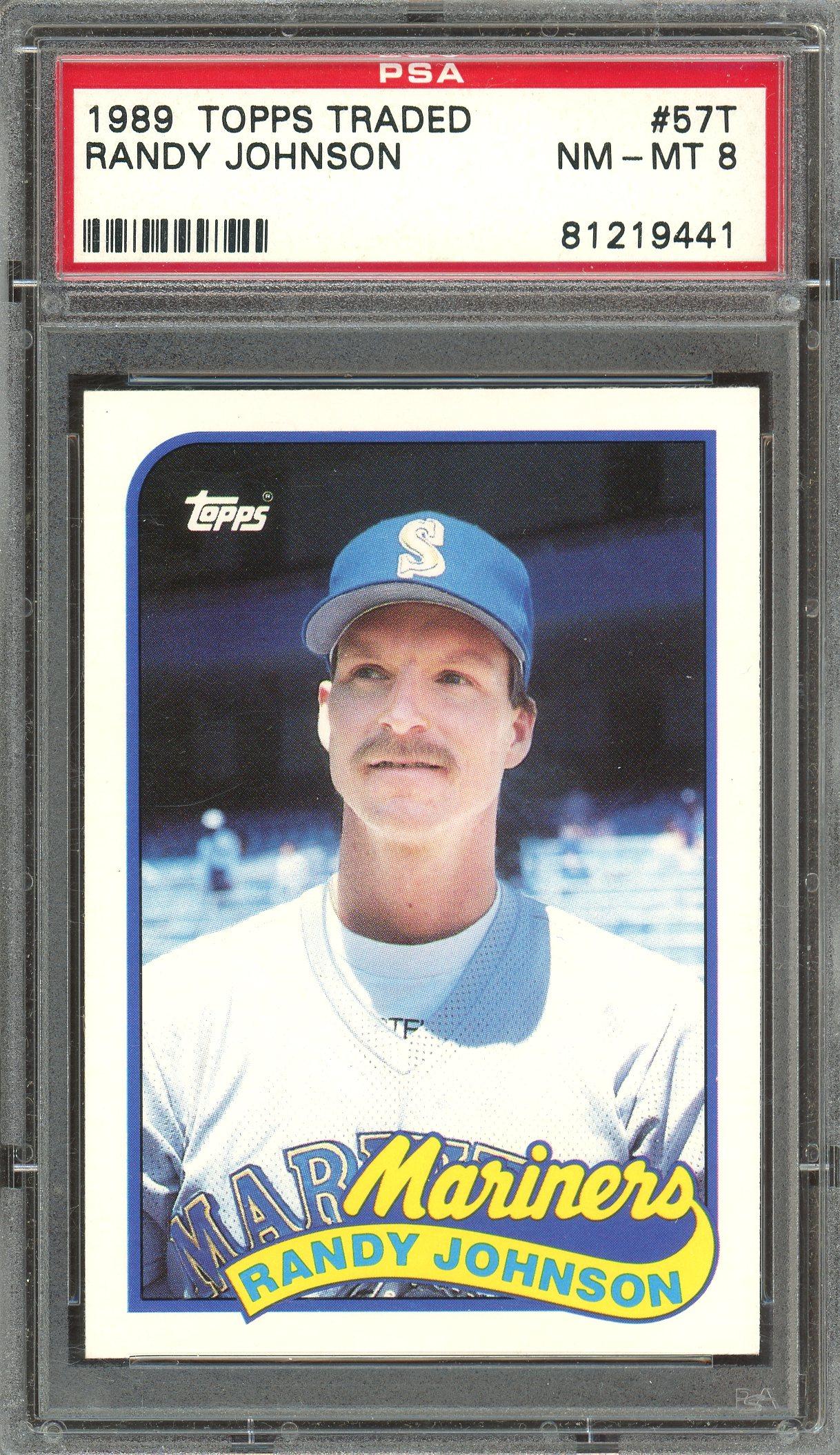 Randy Johnson 1989 Topps Traded Rookie Card PSA 8 | Auction of Champions
