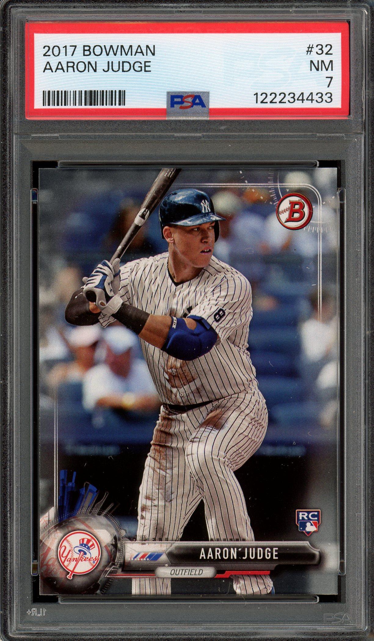 Aaron Judge 2017 Bowman Rookie Card #32 PSA 7 | Auction of Champions