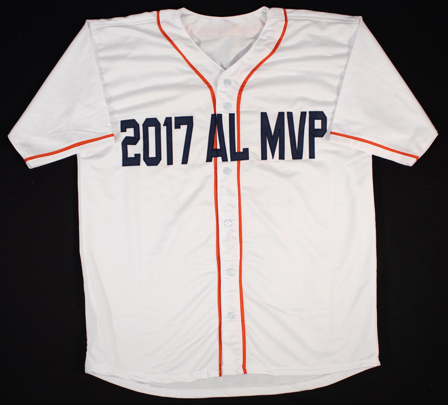 Jose Altuve "17 AL MVP" Signed Houston Astros "2017 AL MVP" Custom ...