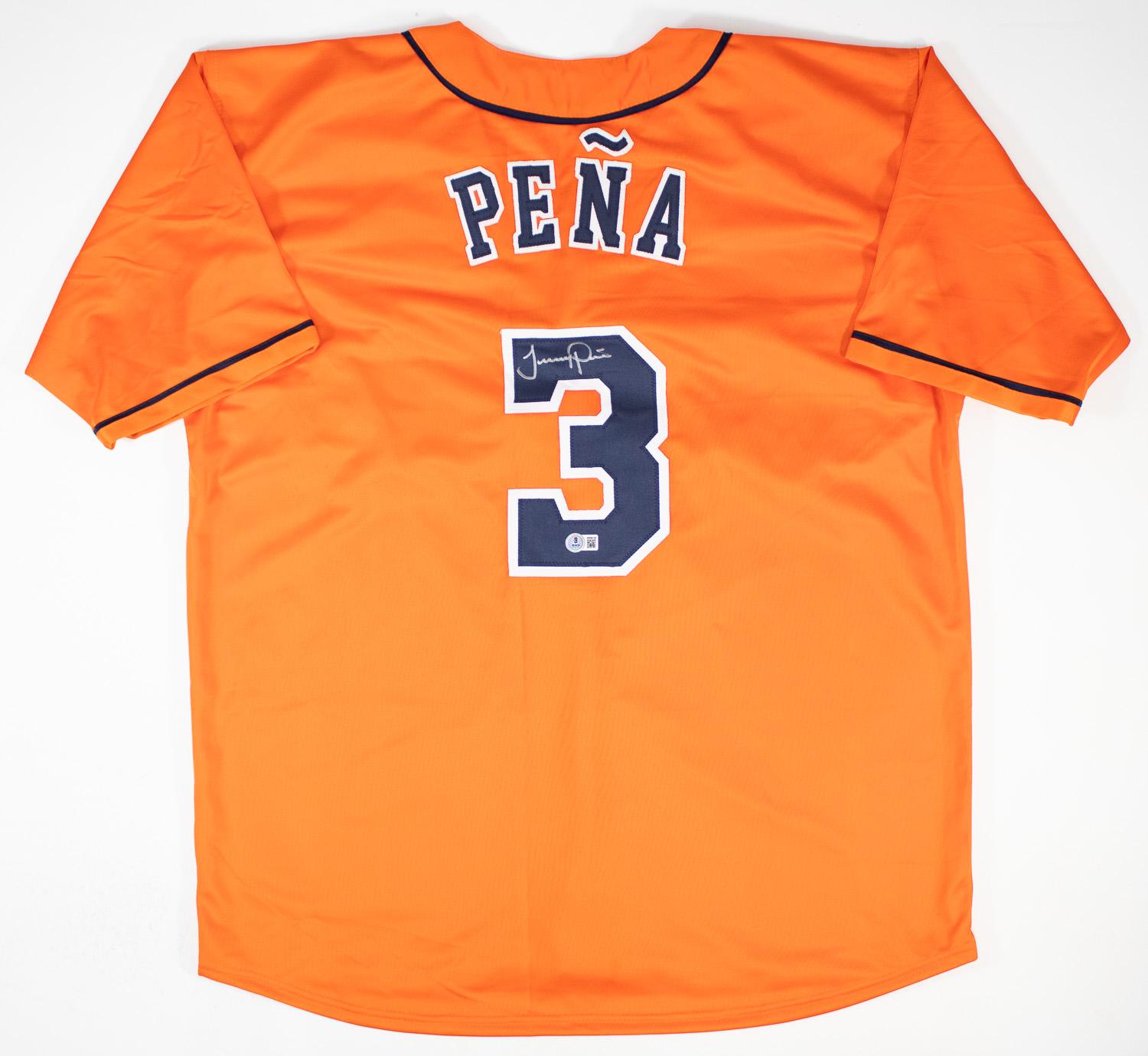 Jeremy Pena Signed Houston Astros Custom Jersey Beckett Witness
