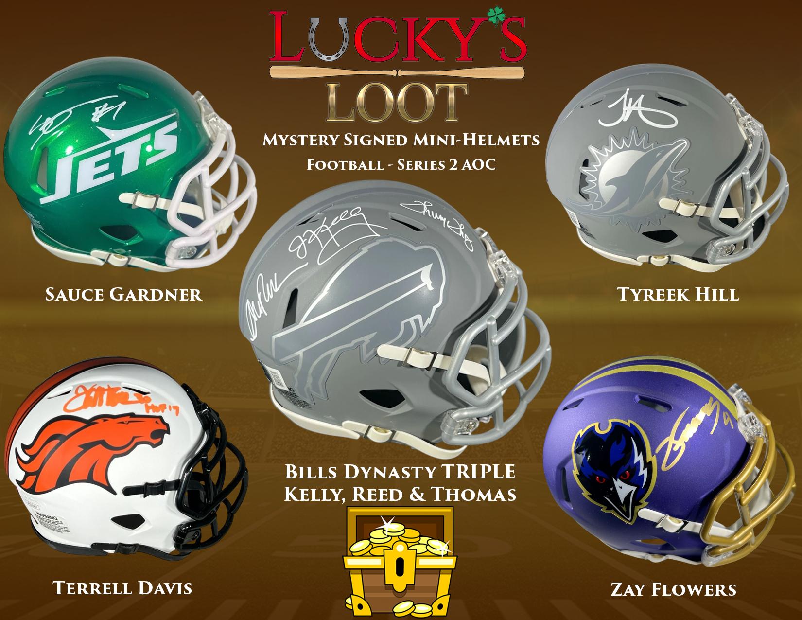 Lucky's Loot Signed Mini Helmet Mystery Box Series 2 : Look for Mahomes ...