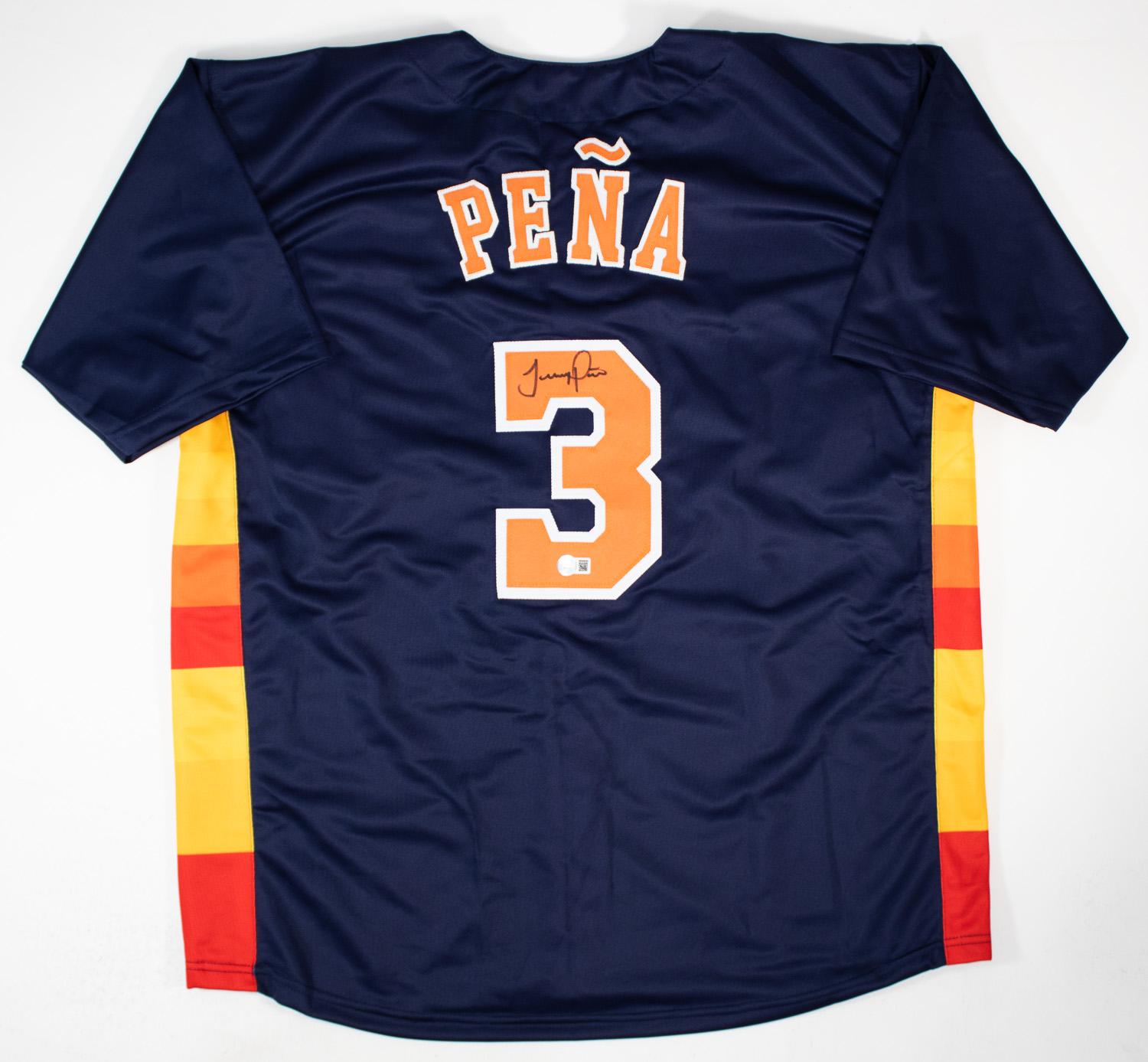 Jeremy Pena Signed Houston Astros Custom Jersey (Beckett Witness ...