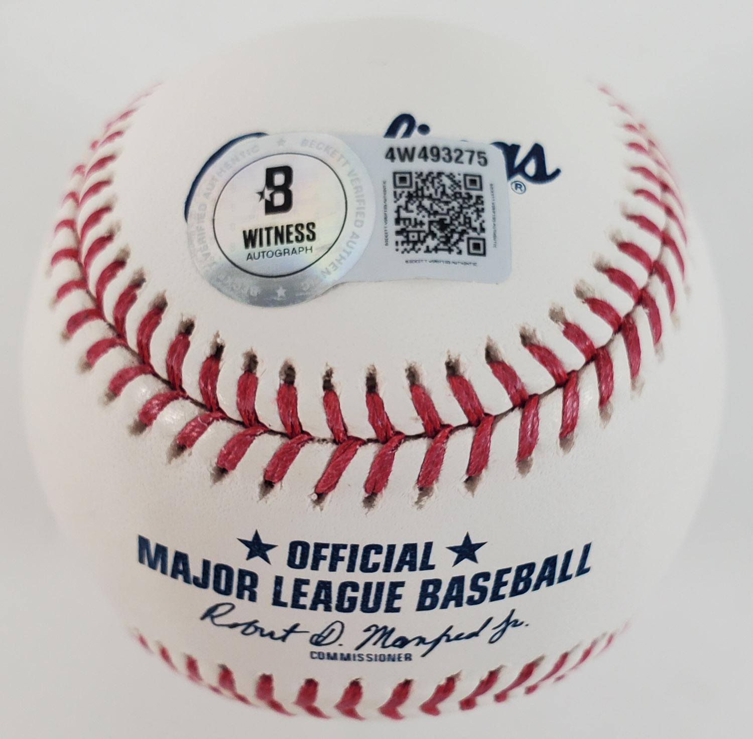 Josue De Paula Signed OML Baseball (Beckett Witness Certified ...