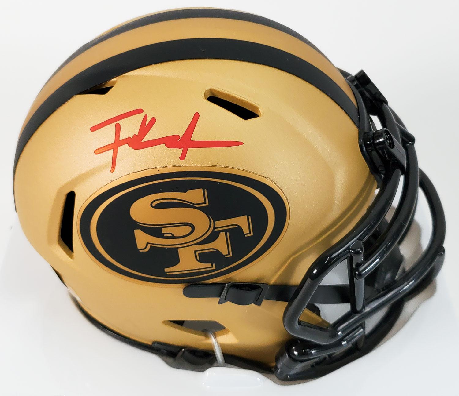 Frank Gore Signed San Francisco 49ers Rave Alternate Speed Mini Helmet ...