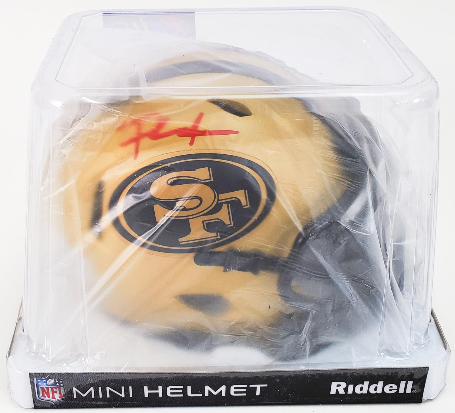 Frank Gore Signed San Francisco 49ers Rave Alternate Speed Mini Helmet ...