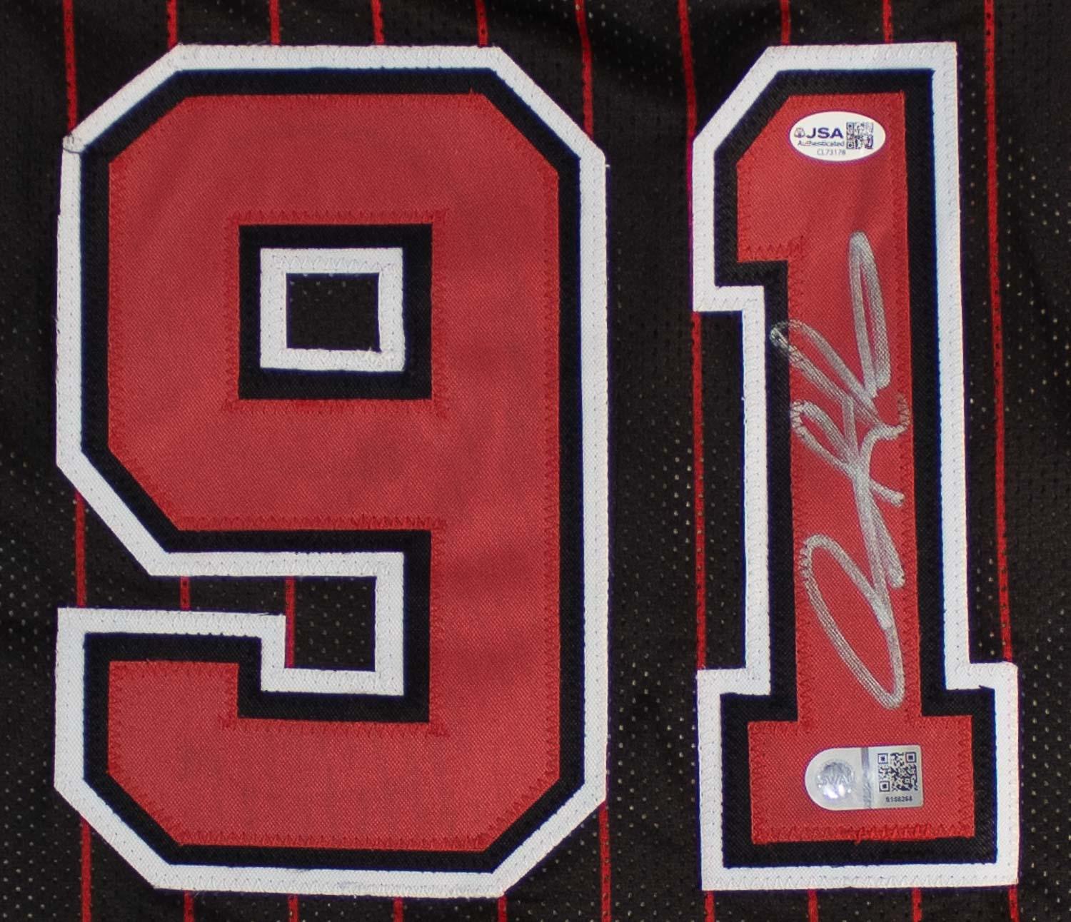 Dennis Rodman Signed Chicago Bulls Custom Jersey (JSA Certified ...