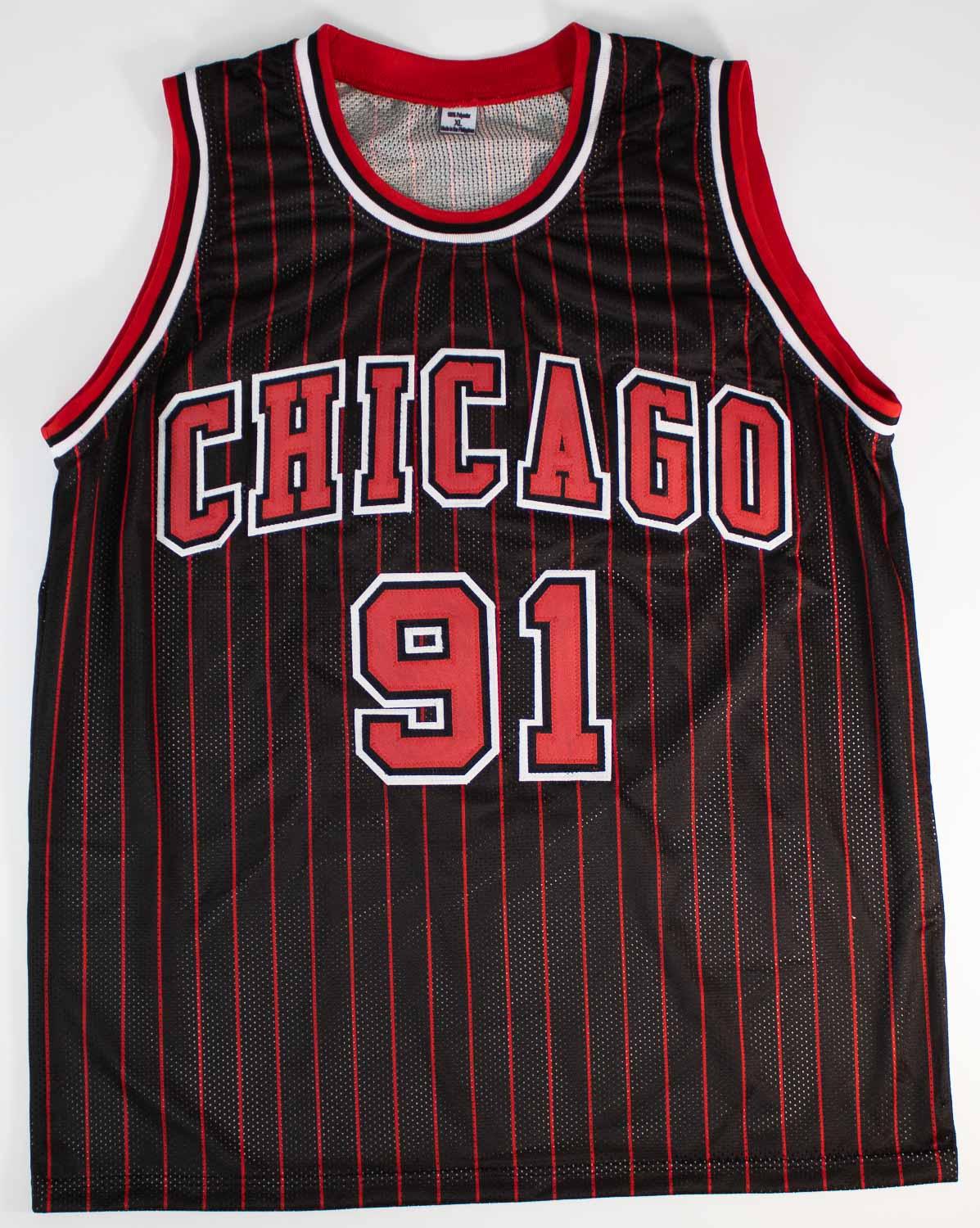 Dennis Rodman Signed Chicago Bulls Custom Jersey (JSA Certified ...