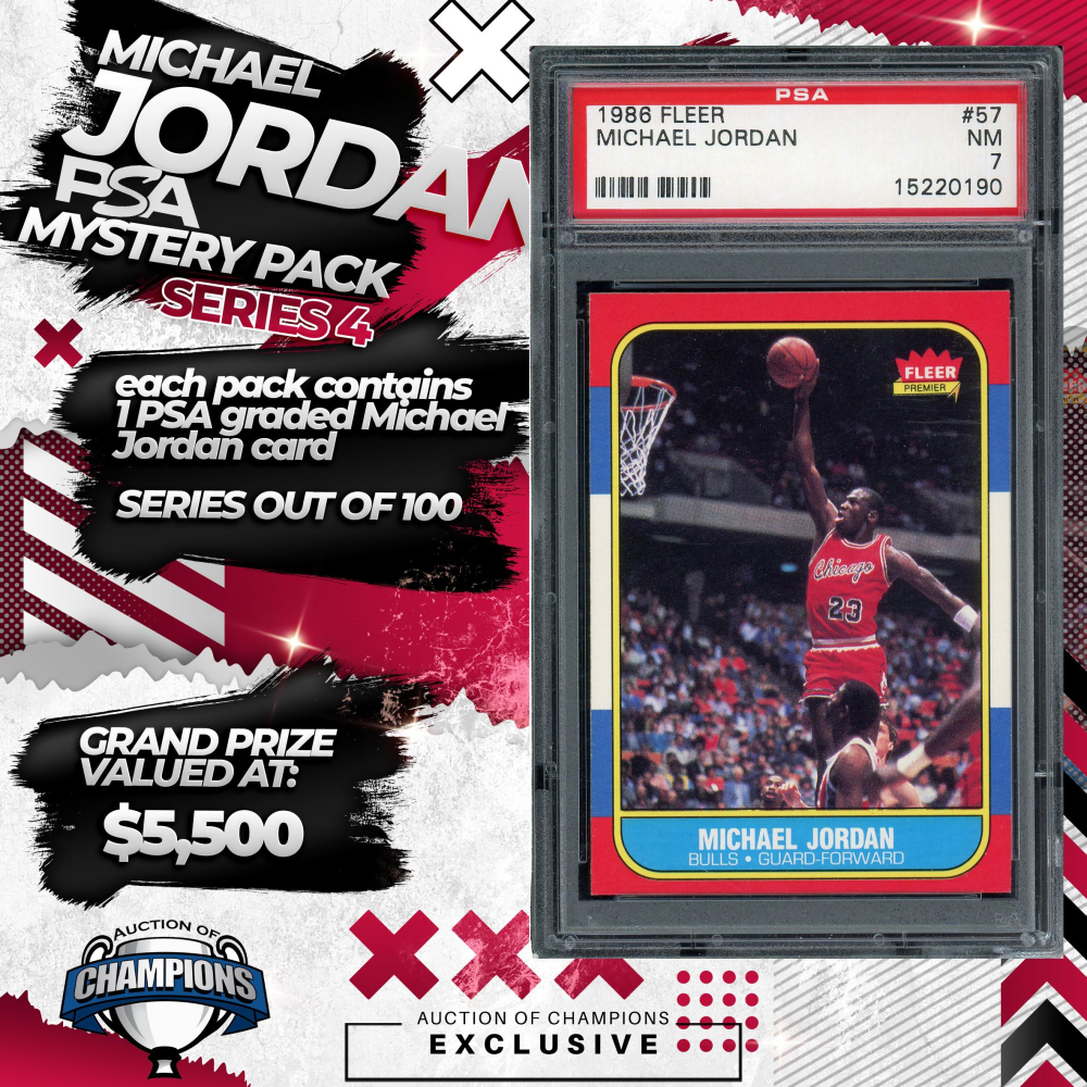 Michael Jordan PSA Graded Card Mystery Pack Series 4 - Limited to only ...